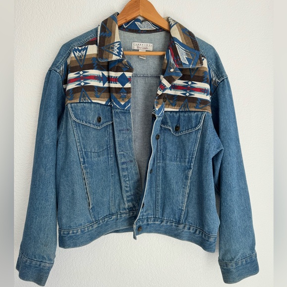Cambridge Dry Goods | Jackets & Coats | Vintage Aztec Jean Jacket ...